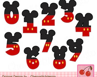 Mickey number 9 | Etsy