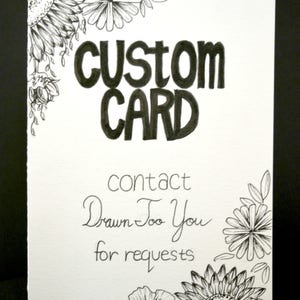 Hand drawn card | Etsy