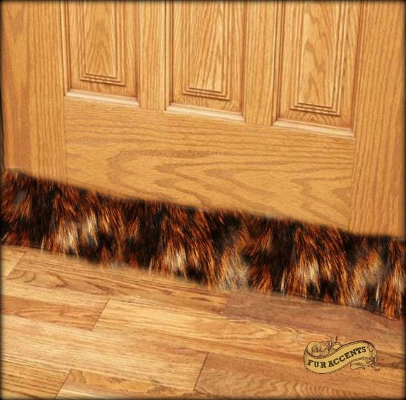 Faux Fur Draft Stopper / Door or Window Snake / Old House