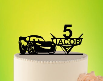 Mcqueen cake topper | Etsy