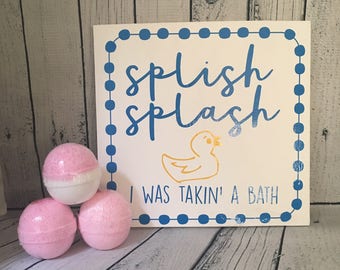 Splish splash sign | Etsy