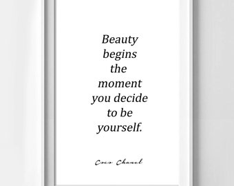 Coco chanel quotes | Etsy