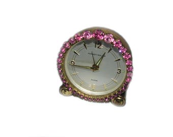 Rhinestone clock | Etsy