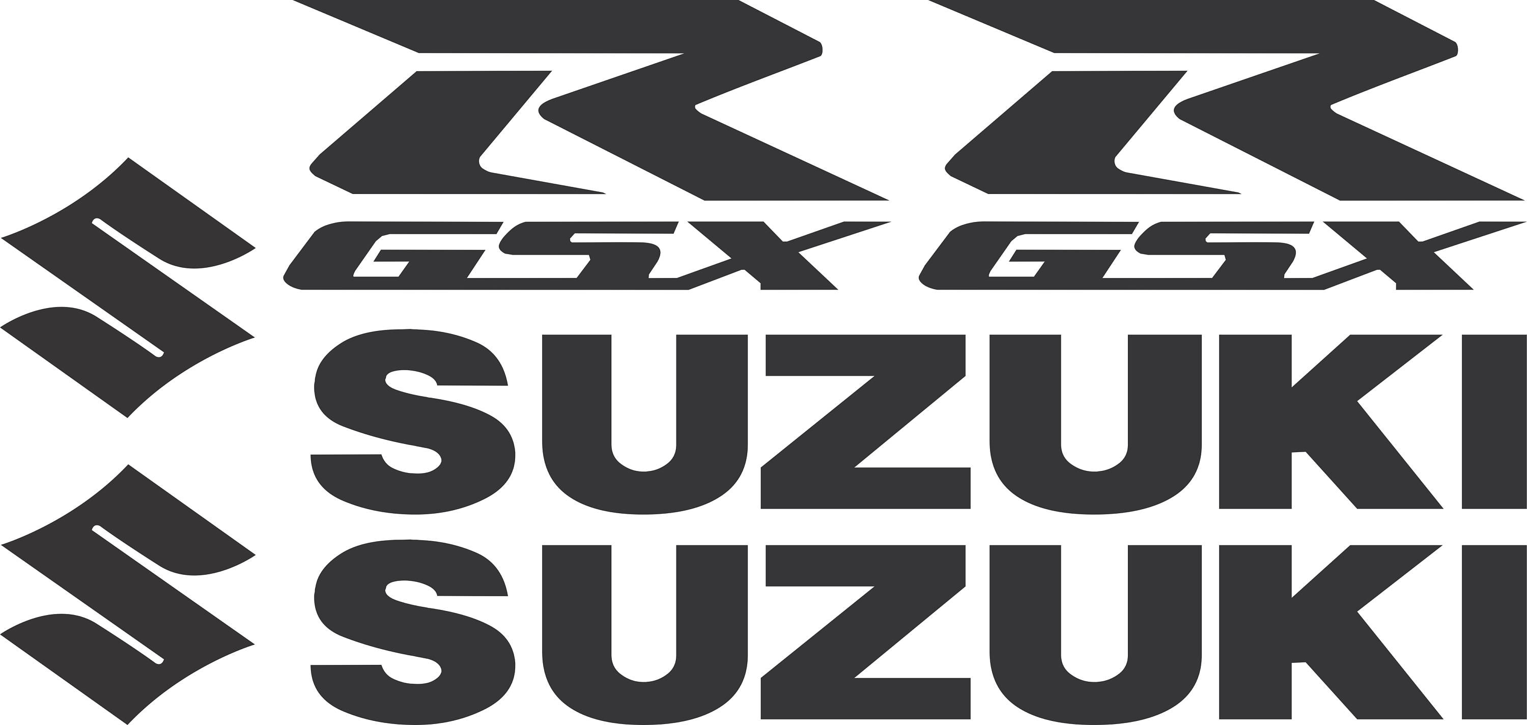 Suzuki GSX R 600 750 1000 Decal Sticker Kit GSXR 6 pieces