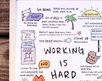 Keep Working Hard Autumn Art for Women Quotes for Women