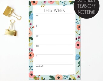 Grocery list pad | Etsy