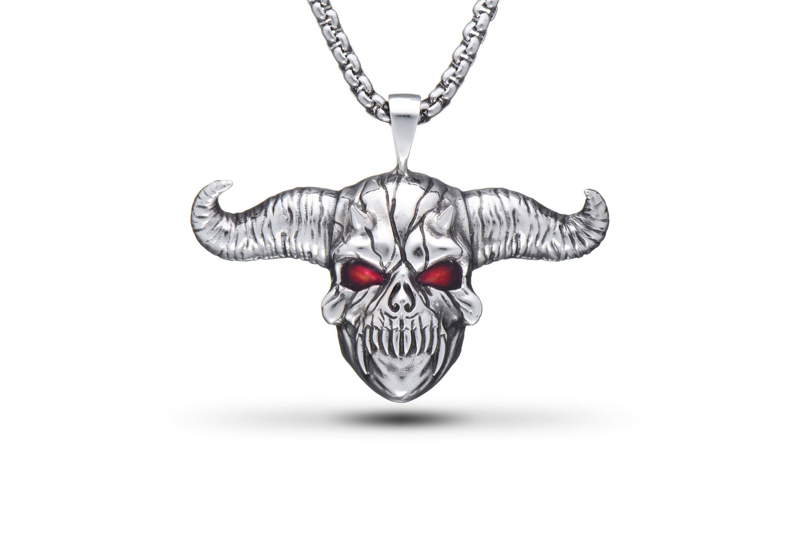 Demon necklace Daemon pendant Devil jewelry Demon from hell
