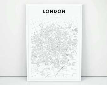 London map | Etsy