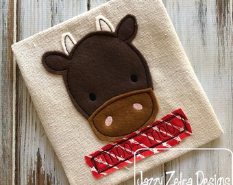 Cow applique pattern | Etsy