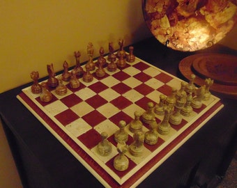 Stone chess set | Etsy