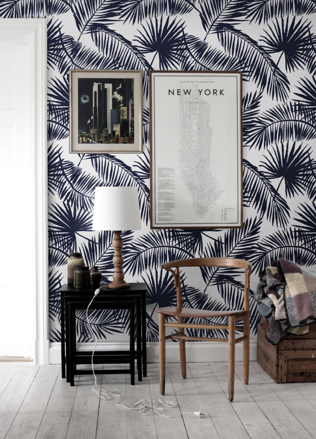 Tropical palm leaf wallpaper Exotic leaves Palm leaf print