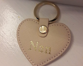 Leather keyring | Etsy