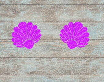 Shell bra svg | Etsy
