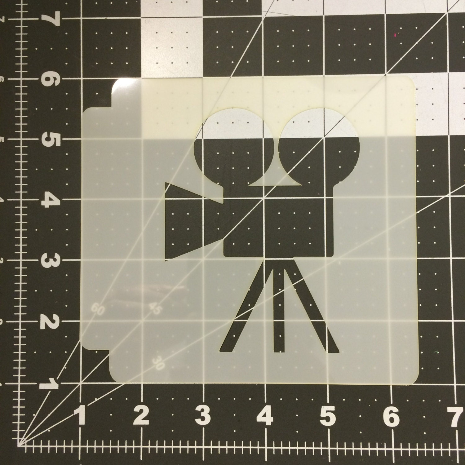 Movie Camera 100 Stencil
