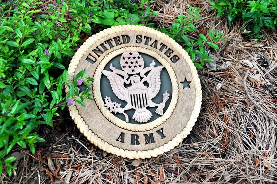 Army Tribute Wood Plaque Sign Wedding Gift Military