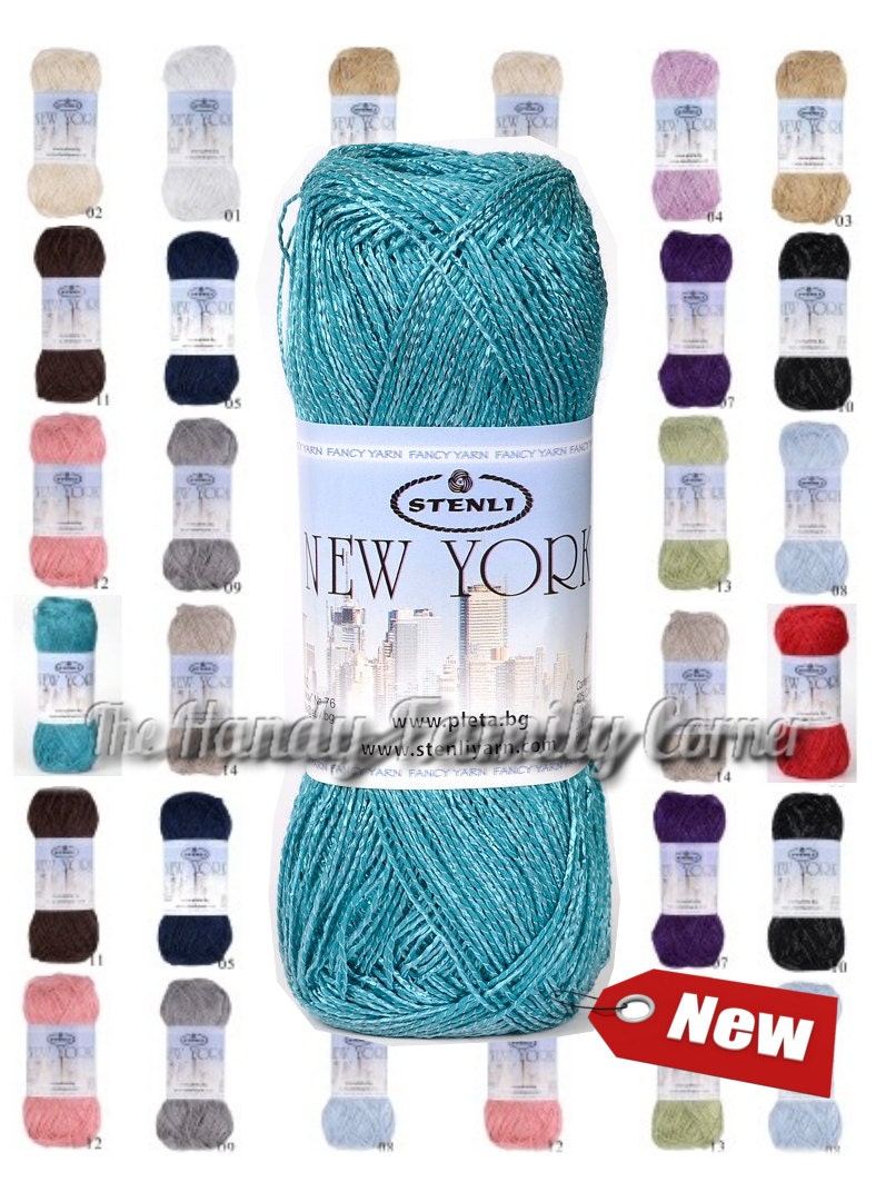 Yarn New York. Artificial silk yarn Summer viscose Vegan silk