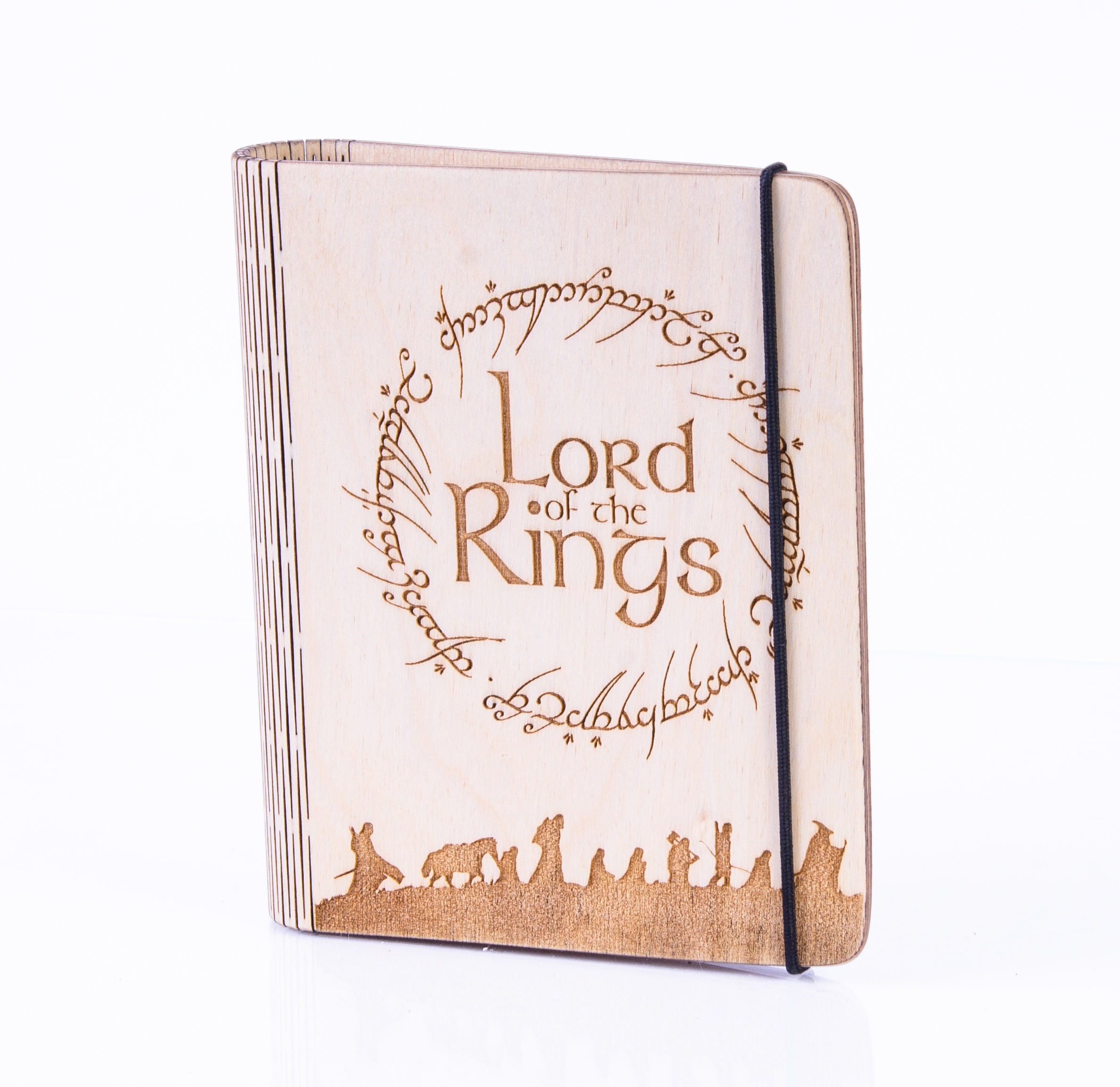 Lord Of The Rings Gift Wooden Notebook Personalized Journal