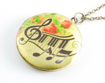 Musical locket | Etsy
