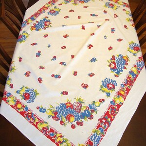 Retro tablecloth | Etsy