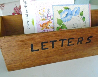 Wooden letter box | Etsy