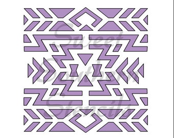 Aztec stencil | Etsy