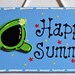 SUNGLASSES Happy Summer SIGN Wall Hanging Plaque Home Deck