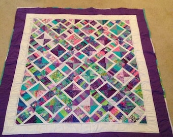 Geometric quilt | Etsy