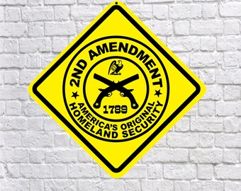 2nd amendment sign | Etsy