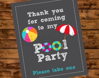 Swimming pool signs | Etsy