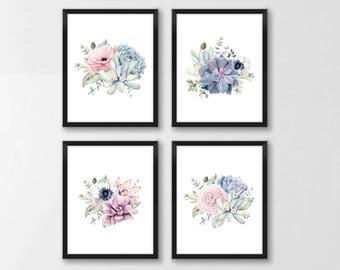 Botanical wall art | Etsy