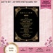 Printable Menu Card Template Great Gatsby Style Art Deco