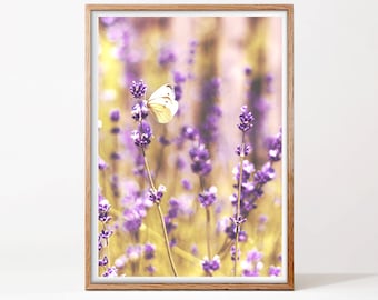 Lavender wall art | Etsy