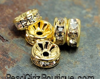 Gold rhinestones | Etsy