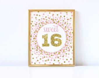 Sweet 16 sign | Etsy