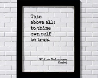 To thine own self be true quote necklace Shakespeare quote