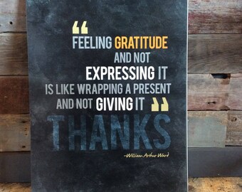 Gratitude poster | Etsy