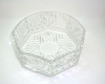 Heavy crystal bowl | Etsy