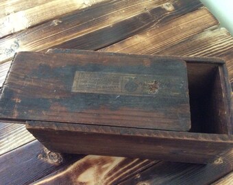 Antique wood box | Etsy
