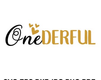 One derful svg | Etsy