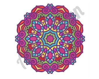 Mandala embroidery | Etsy