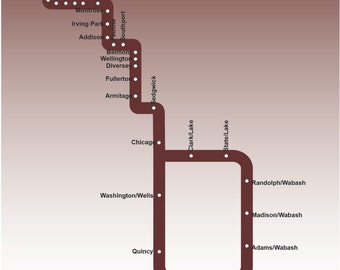 Chicago Purple Line Map