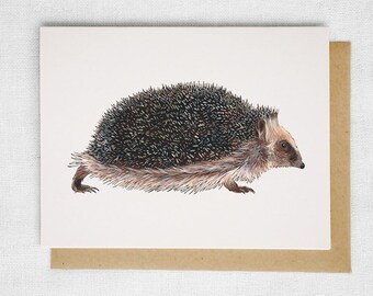 Hedgehog card | Etsy
