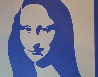 Mona lisa stencil | Etsy
