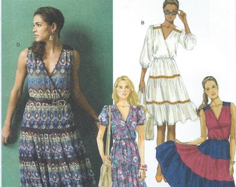 Midi dress pattern | Etsy