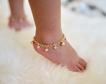 Jingle anklet | Etsy