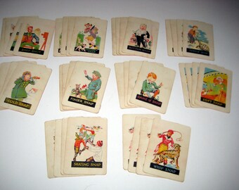German Made Childrens Animal Card Game for Scrapbooking Tags