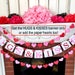 Valentines Day Decorations HUGS AND KISSES Banner