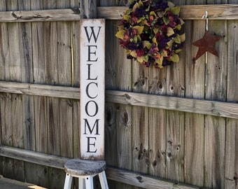 Vertical sign | Etsy