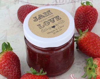 Spread the Love. Jam Packed with Love. Jam Label Design