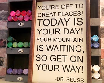 Dr. Seuss You're off to Great Places Vinyl Wall Decal
